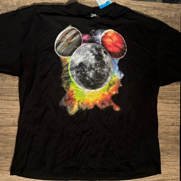 Disney | Shirts | Disney Hidden Mickey Mouse Earth Planets Space Solar ...